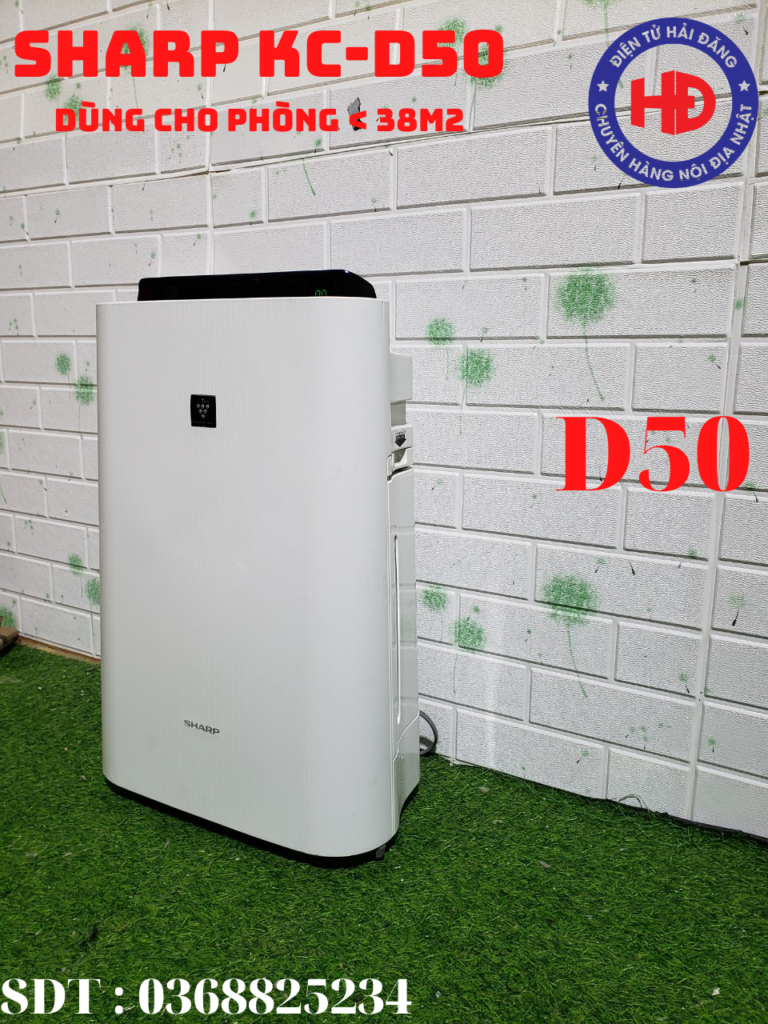 MÁY LỌC KHÔNG KHÍ SHARP KC-D50| Bù ẩm - Điện Tử Hải Đăng